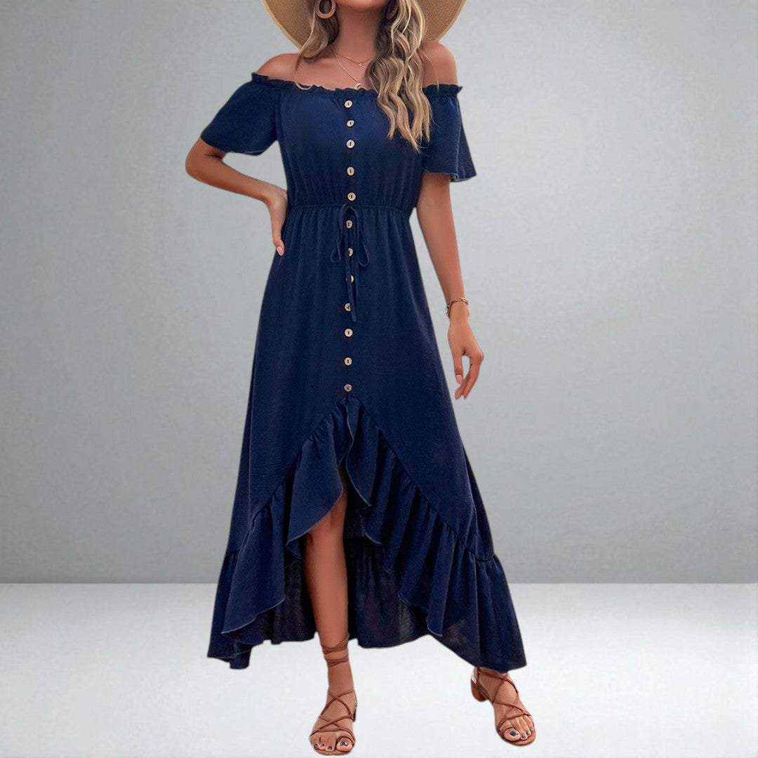 The Amary Buttoned Dress – Manu