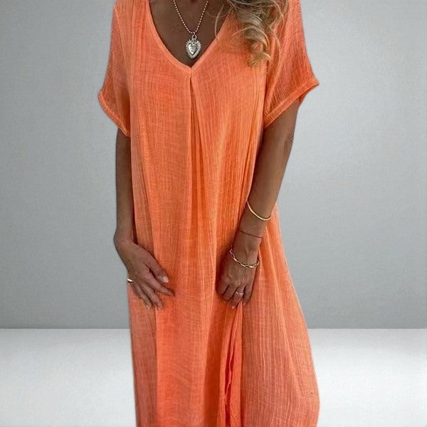 The Naia V-Neck Dress – Manu